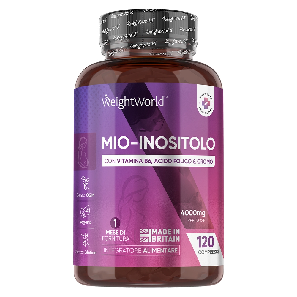 Compresse di Inositolo | 4000mg 120 Compresse | WeightWorld