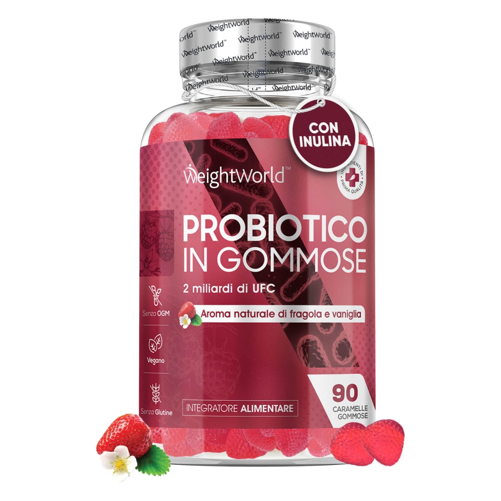 Probiotici 90 Caramelle Gommose - 2 miliardi CFU - Per il benessere ...