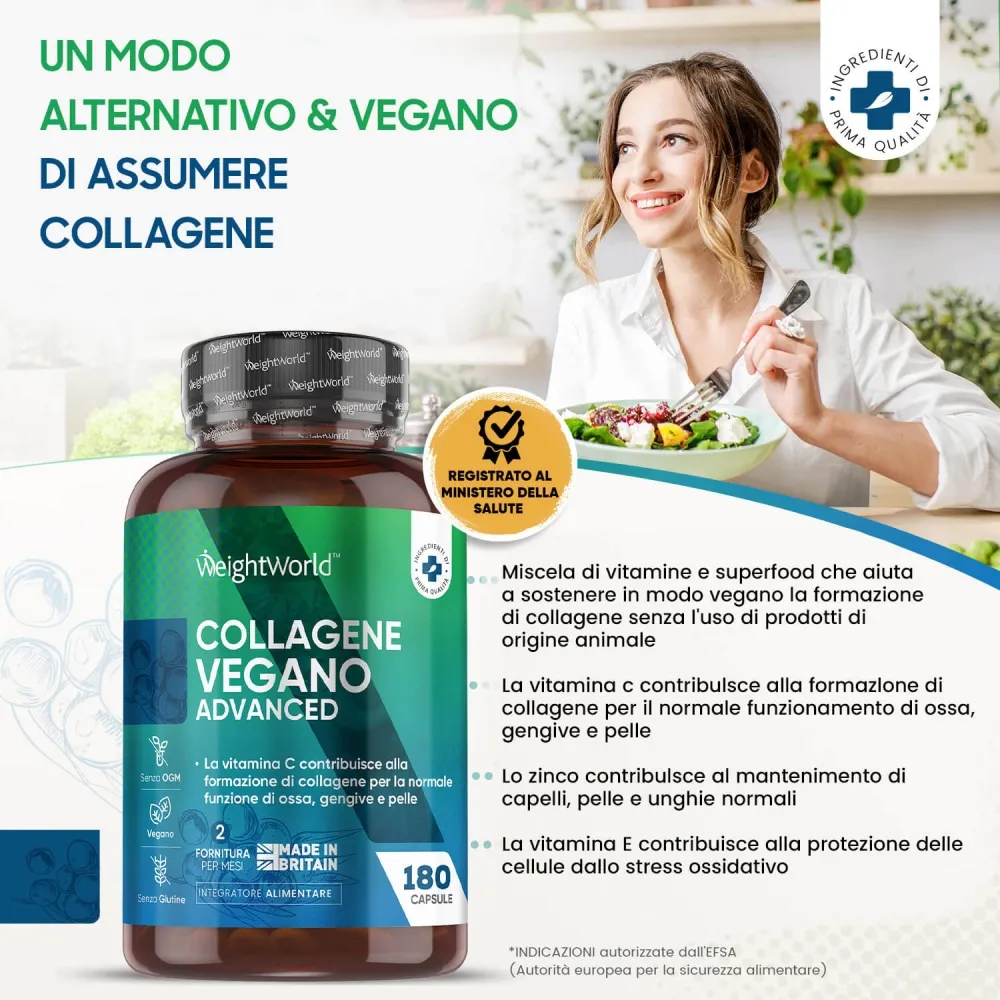 Collagene Vegetale Advanced | Collagene Vegano | WeightWorld