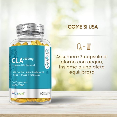 CLA Softgel | Integratore di Acido Grasso Essenziale | WeightWorld