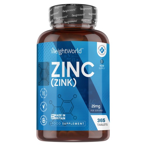 Zinco in Capsule | 25mg - 365 Compresse | WeightWorld